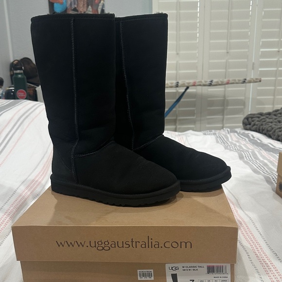 UGG | Shoes | Ugg Womens Classic Tall Black Winter Boots | Poshmark